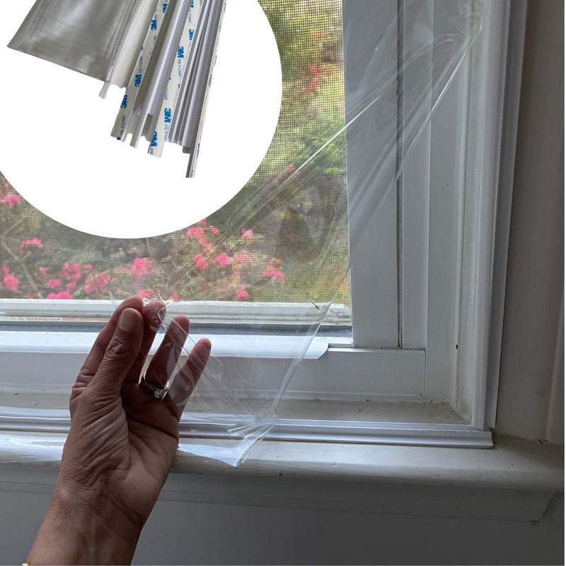 DIY Interior Storm Window Kits with Reusable Heavy Duty Plastic ...